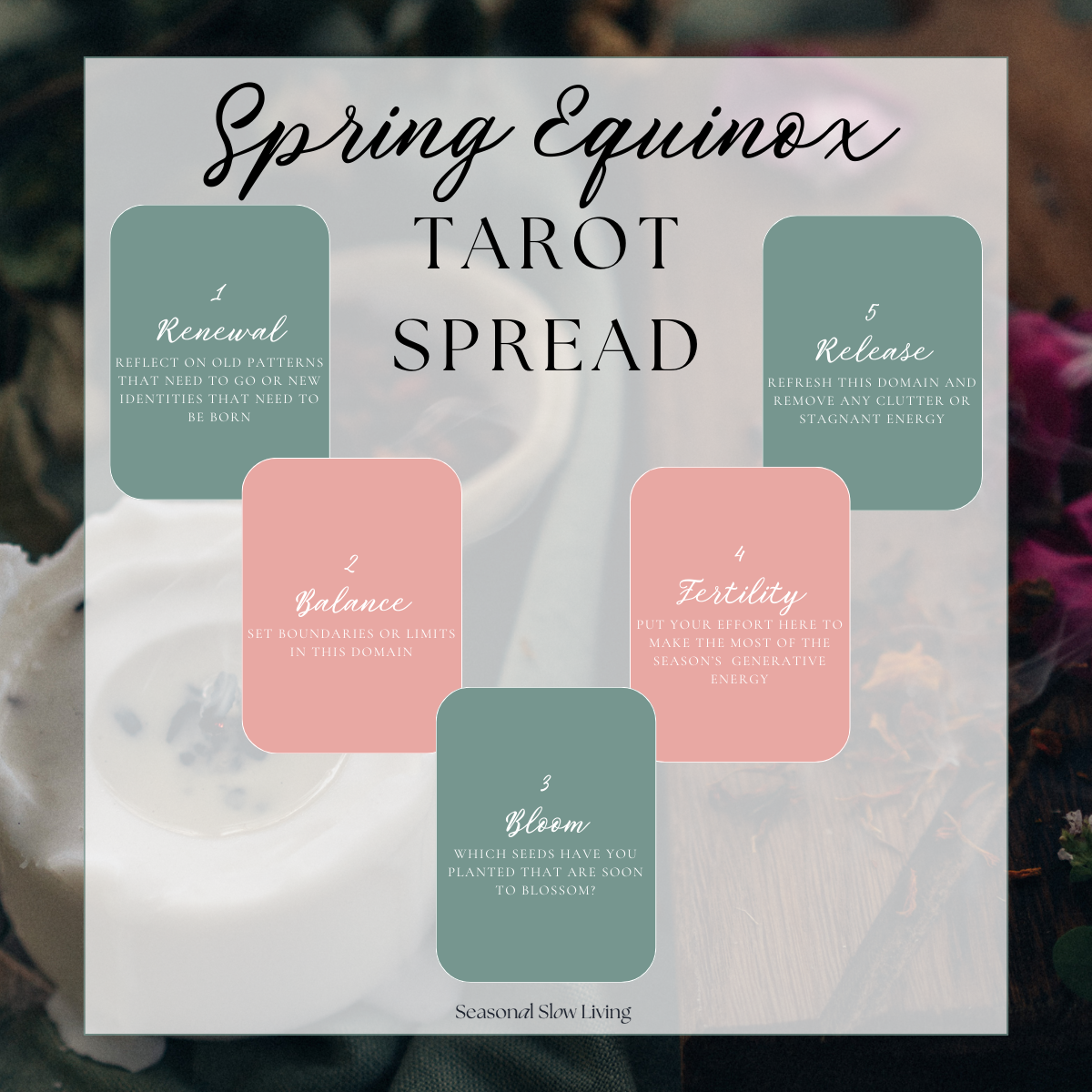 Free Printable Spring Equinox Tarot Spread {Ostara} - Seasonal Slow Living